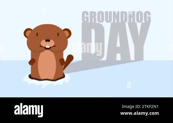 Groundhog day funny cartoon character Stock Videos & Footage - HD and ...