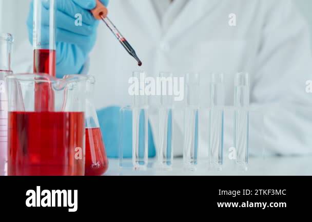 Scientists are check chemical residues in the laboratory. food lab ...