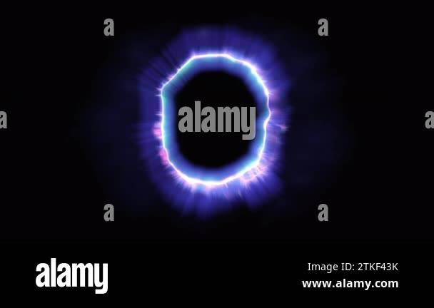 Futuristic space and portal loop background animated in 4K resolution ...