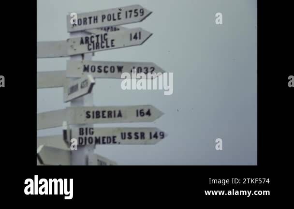 Nome, United States July 1987: Typical village name in alaska view with ...