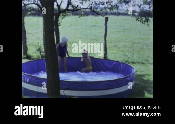 Rimini, Italy june 1975: A nostalgic video of children playing and ...