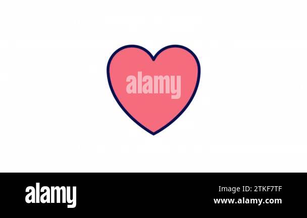 Animated heart color icon. Charitable mission. Volunteer organization ...