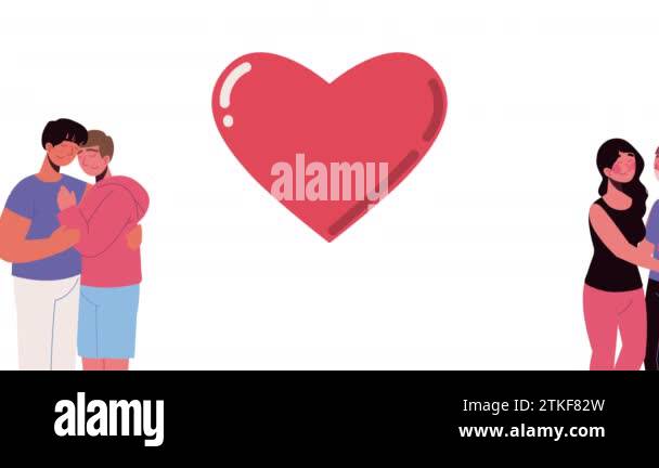 Love couples cartoon Stock Videos & Footage - HD and 4K Video Clips - Alamy