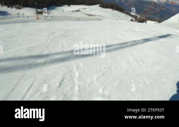 Elevated view of ski slope Stock Videos & Footage - HD and 4K Video ...
