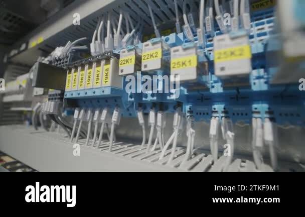 Distribution board of diesel generator. Electrical panel of an ...