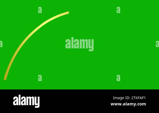 Animated linear symbol of arrow is drawn. Hand drawn golden arrow ...