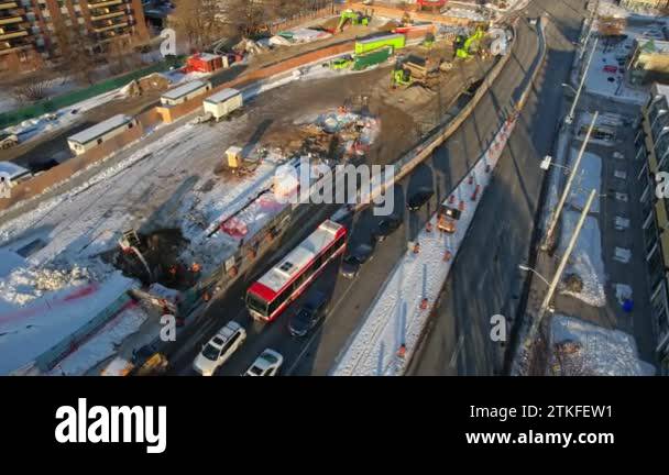 Scarborough Subway Extension construction tunnel for boring machine TBM ...