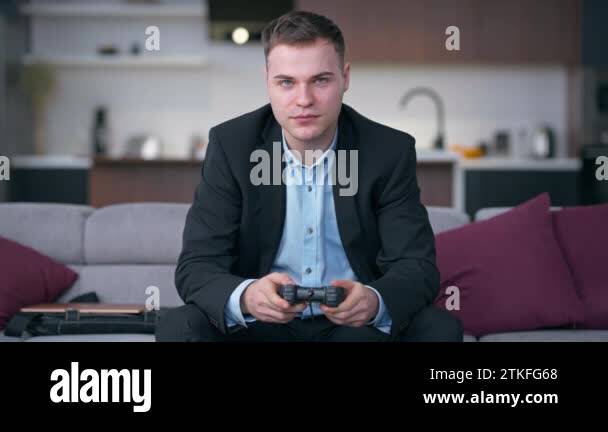 Back view shot gamer Stock Videos & Footage - HD and 4K Video Clips - Alamy