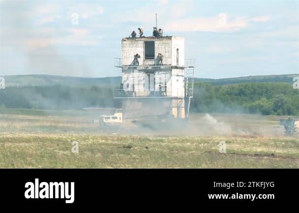 Special forces storming building with grenades Stock Video Footage - Alamy