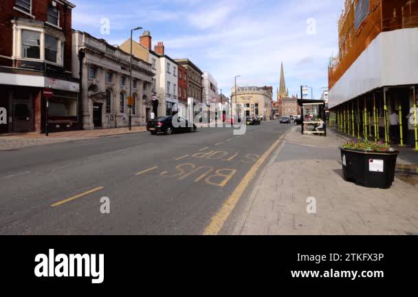 Wakefield UK, 20th June 2022: Footage of the Wakefield town centre ...