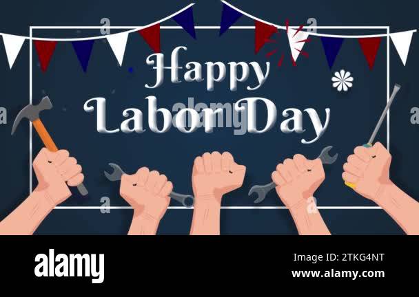 Labor day animated banner background Stock Videos & Footage - HD and 4K ...