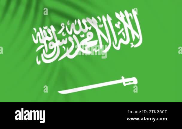 Saudi Arabia flag videos. Slow Motion videos. Flag Blowing Close Up ...