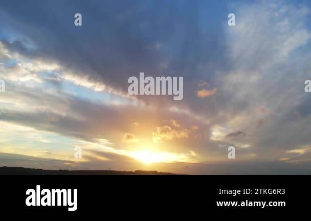 Time Lapse Footage of Most Beautiful and Colourful Sky with Orange and ...