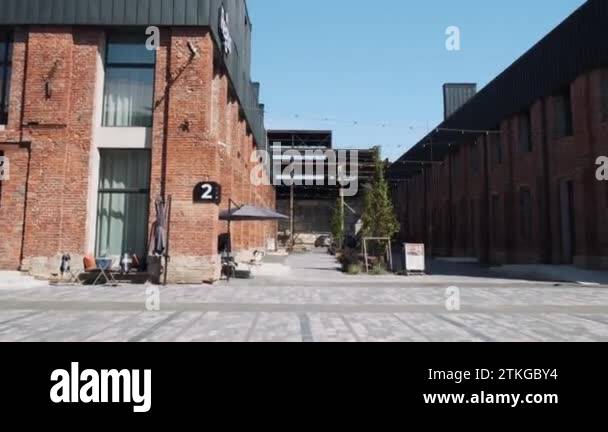 Old factory buildings renovated to business hub. Old plant rebuilt in ...