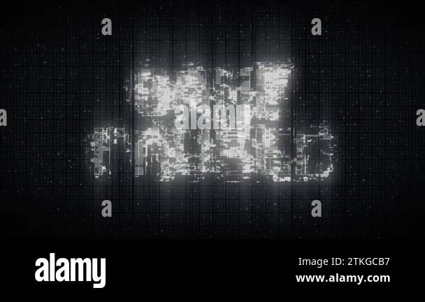 Retro GAME PAUSED text on old tv vhs glitch noise screen Stock Video ...