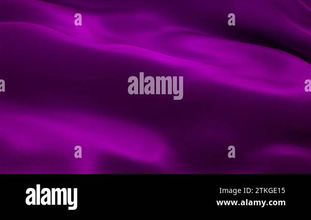 Velvet Violet background flag video waving in wind. Realistic royal ...