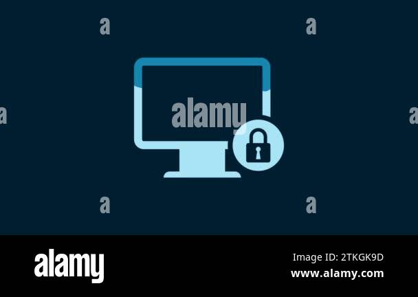 Computer monitor blue lock Stock Videos & Footage - HD and 4K Video ...