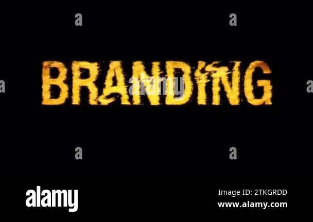 3D animation of Branding glow glitch text digital effect cinematic title abstract background ...
