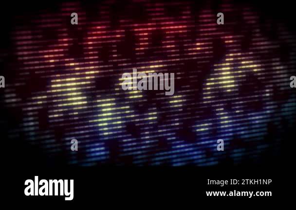 Digital Technology Led Lights Background/ 4k animation of an abstract ...