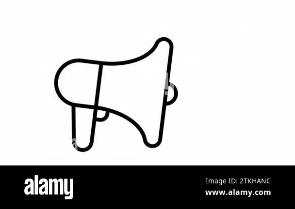 Megaphone icon sign symbol Stock Videos & Footage - HD and 4K Video ...
