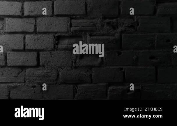 Texture seamless loop 4K background concept black brick wall background ...