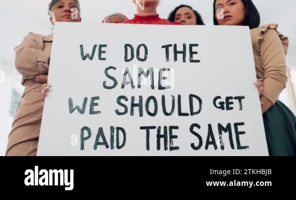 Women pay protest Stock Videos & Footage - HD and 4K Video Clips - Alamy