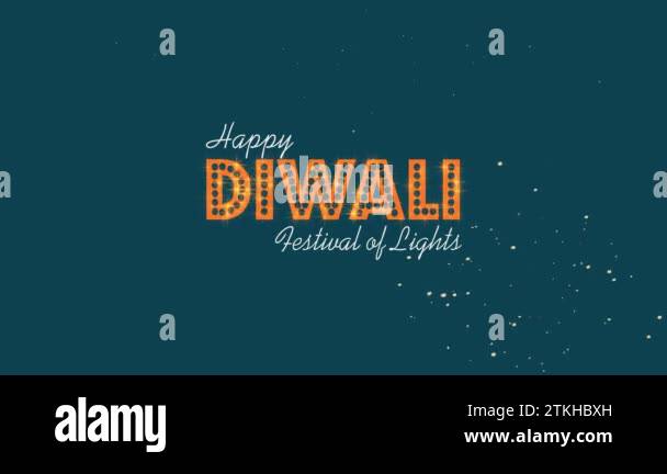 Happy Diwali - Deepavali! An impressive flat design stylized motion ...