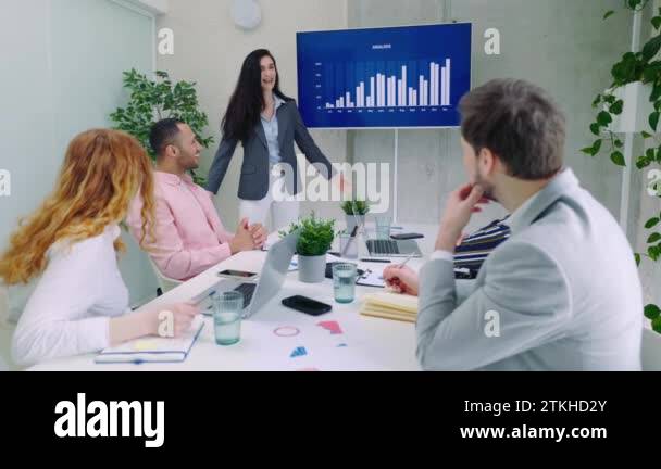 Focused Diverse Colleagues Listening to Young Motivated Skilled ...