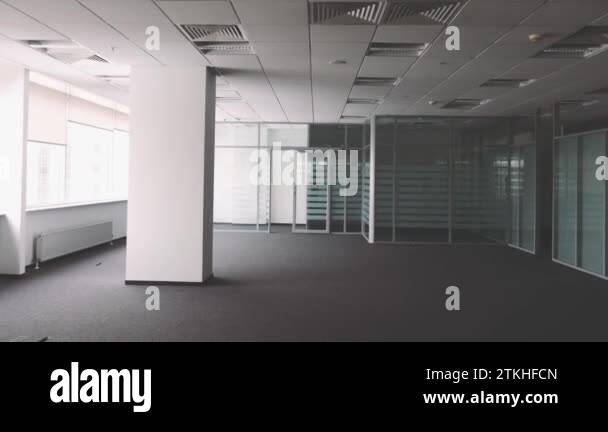 Empty Offices. steadicam shot from one room to another, UHD 2160p 4k Stock Video Footage - Alamy