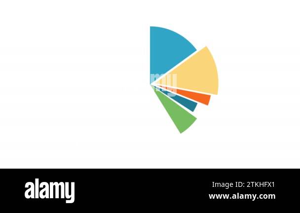 Pie charts animation. percent circle round donut chart infographic ...