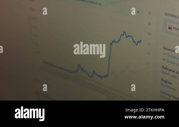 Financial template with generic data and charts. Animation showing pie ...