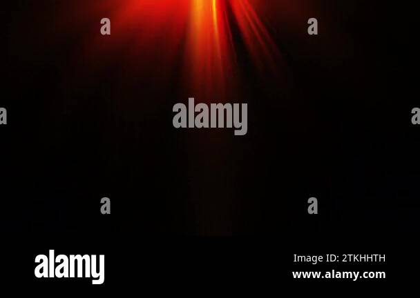 Loop top center orange red optical lens flares shine rays transition ...