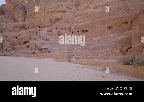 The ancient Petra Theater, a first century AD Nabataean amphitheater ...