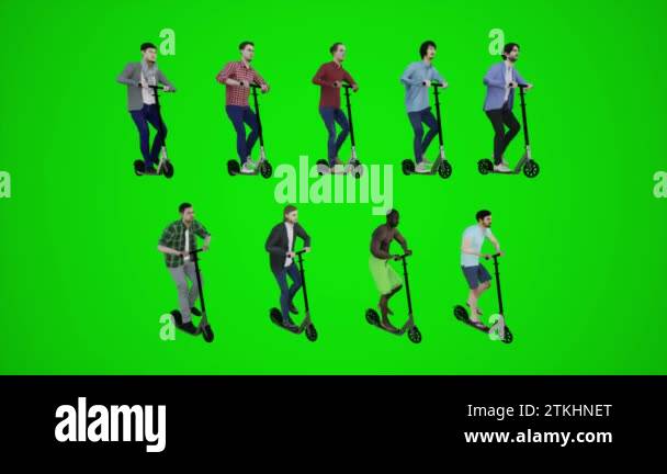 3D animation of engineers fathers teachers and Maama Ran riding a ...