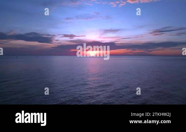 fly reverse drone at white Sand Beach koh chang island Thailand 2022 ...