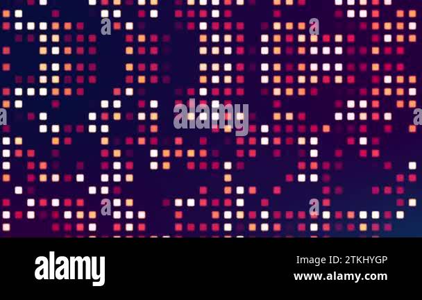 Retro-futuristic 1980s technology background animation with ...