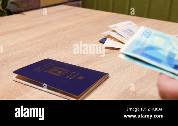 Passport of a citizen of Israel and passport of a citizen of Ukraine ...