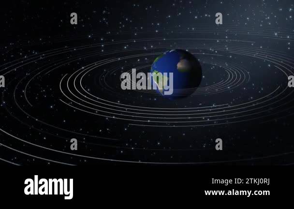 Rotating planet Earth from space Stock Video Footage - Alamy