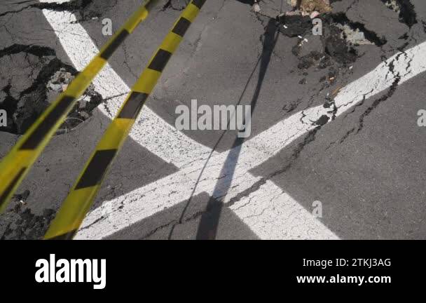 Natural disaster, the consequences of a strong earthquake.Destroyed ...