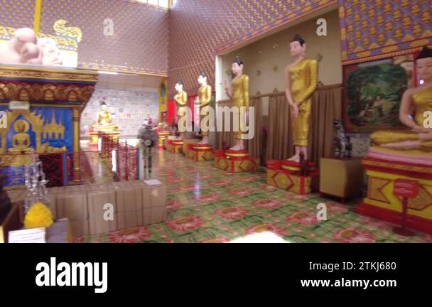 George Town, Malaysia - Jan 2023: The renowned Wat Chaiya Mangalaram ...