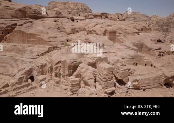 The ancient Petra Theater, a first century AD Nabataean amphitheater ...