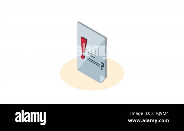 alert signal and question animation ,4k video animated Stock Video ...