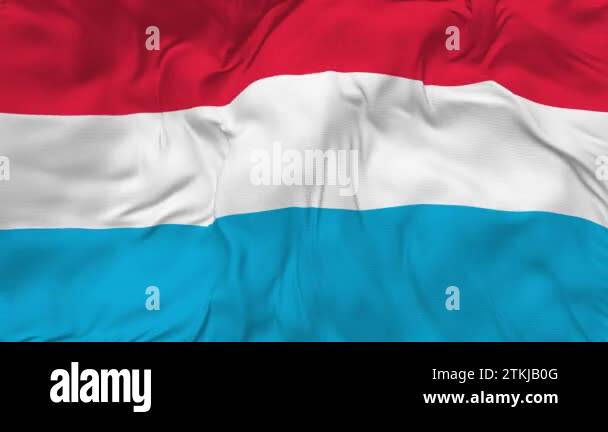 Luxembourg Flag Seamless Looping Background, Looped Bump Texture Cloth Waving Slow Motion, 3D ...