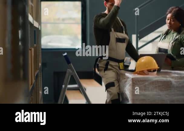 Chief supply chain officer carrying out the logistics of receiving ...
