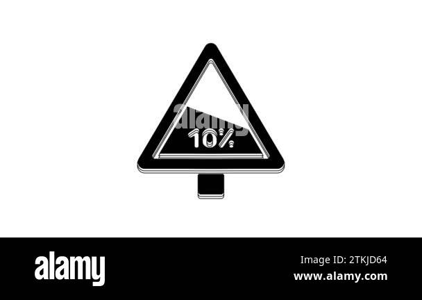 Road sign warning steep grade Stock Videos & Footage - HD and 4K Video ...