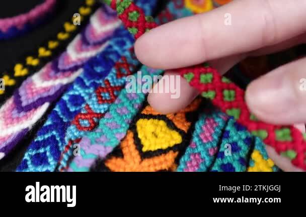 Bracelets wool do handicraft Stock Videos & Footage - HD and 4K Video ...