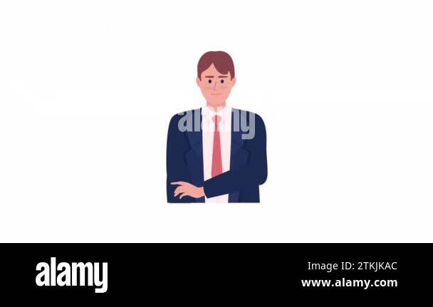 Cartoon man crossed arms Stock Videos & Footage - HD and 4K Video Clips ...