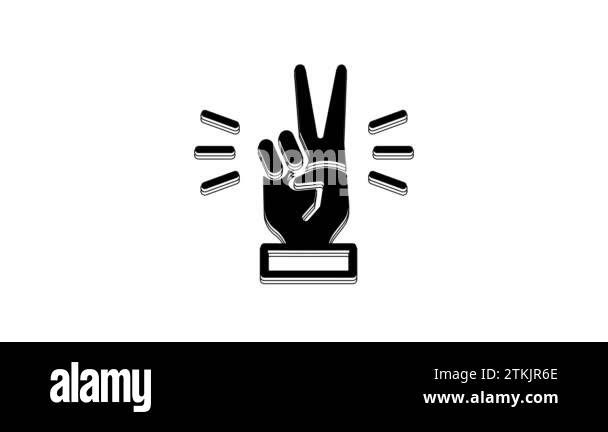 Black hand showing two finger Stock Videos & Footage - HD and 4K Video ...