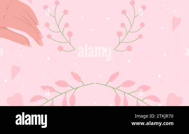 Animated engagement party. Celebrating upcoming wedding. Placing ring ...