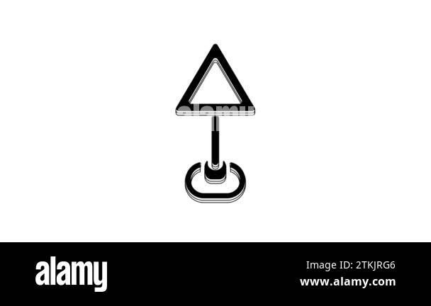 Blank triangular warning sign Stock Videos & Footage - HD and 4K Video ...